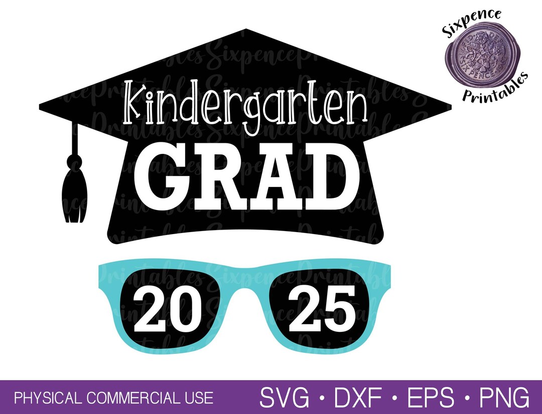Kindergarten Grad Svg Kindergarten Graduation Tshirt Svg 2025 ...