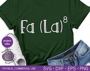 FA LA 8 SVG Ho 3 Svg Funny Christmas Svg Math Teacher Gift | Etsy