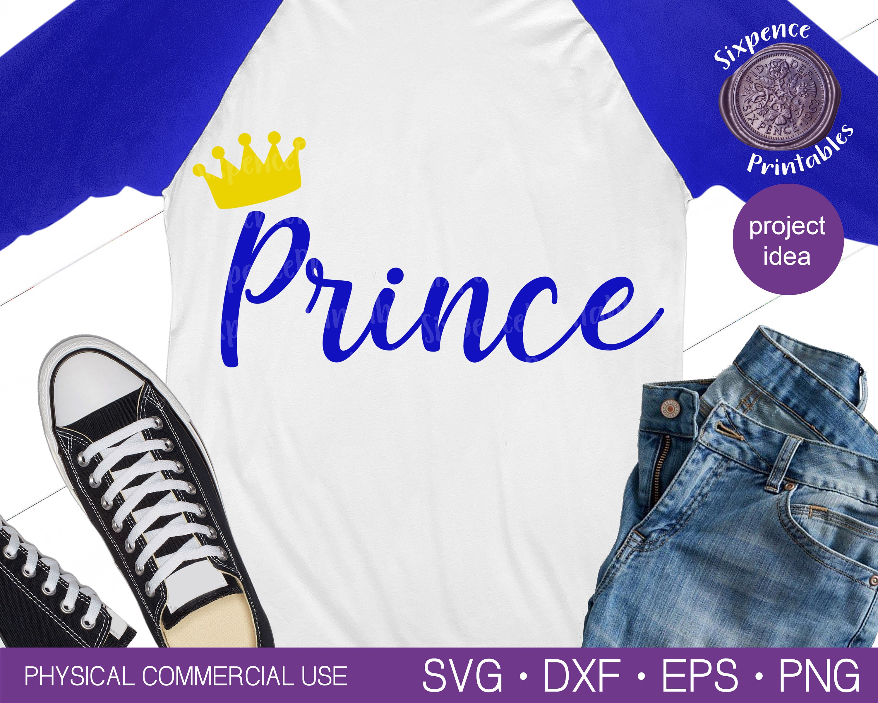 LITTLE PRINCE SVG Prince Crown Svg Birthday Svg Crown Clipart Little ...