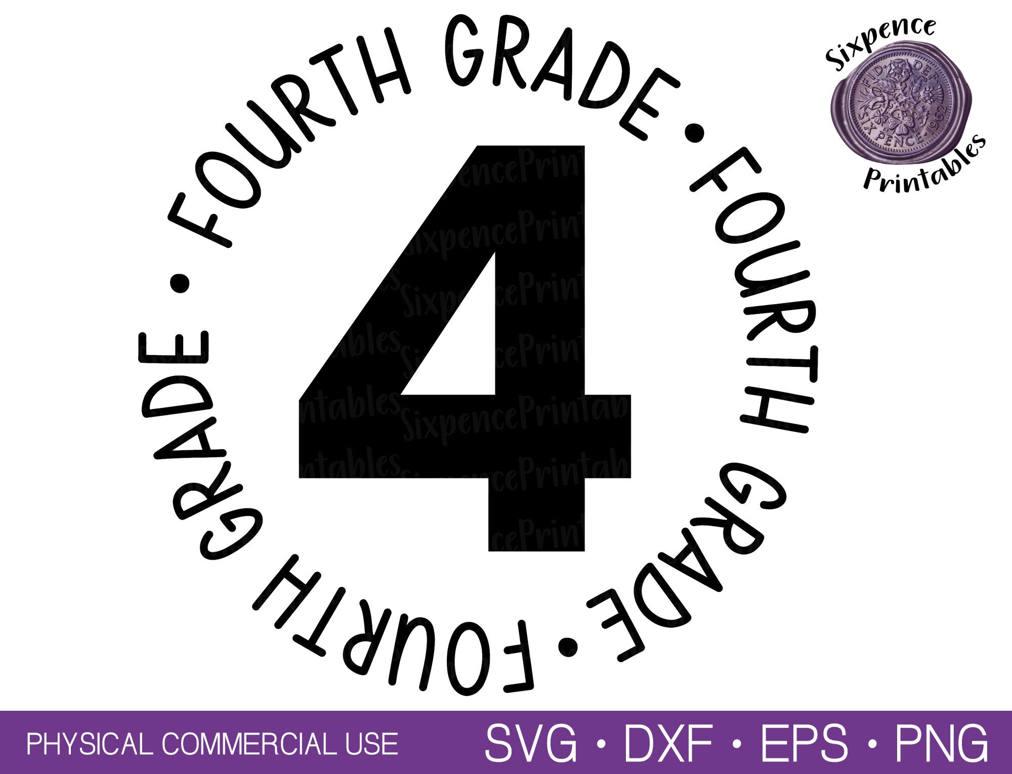 4TH GRADE SVG First Day of School Svg 4th Grade Shirt Svg - Etsy