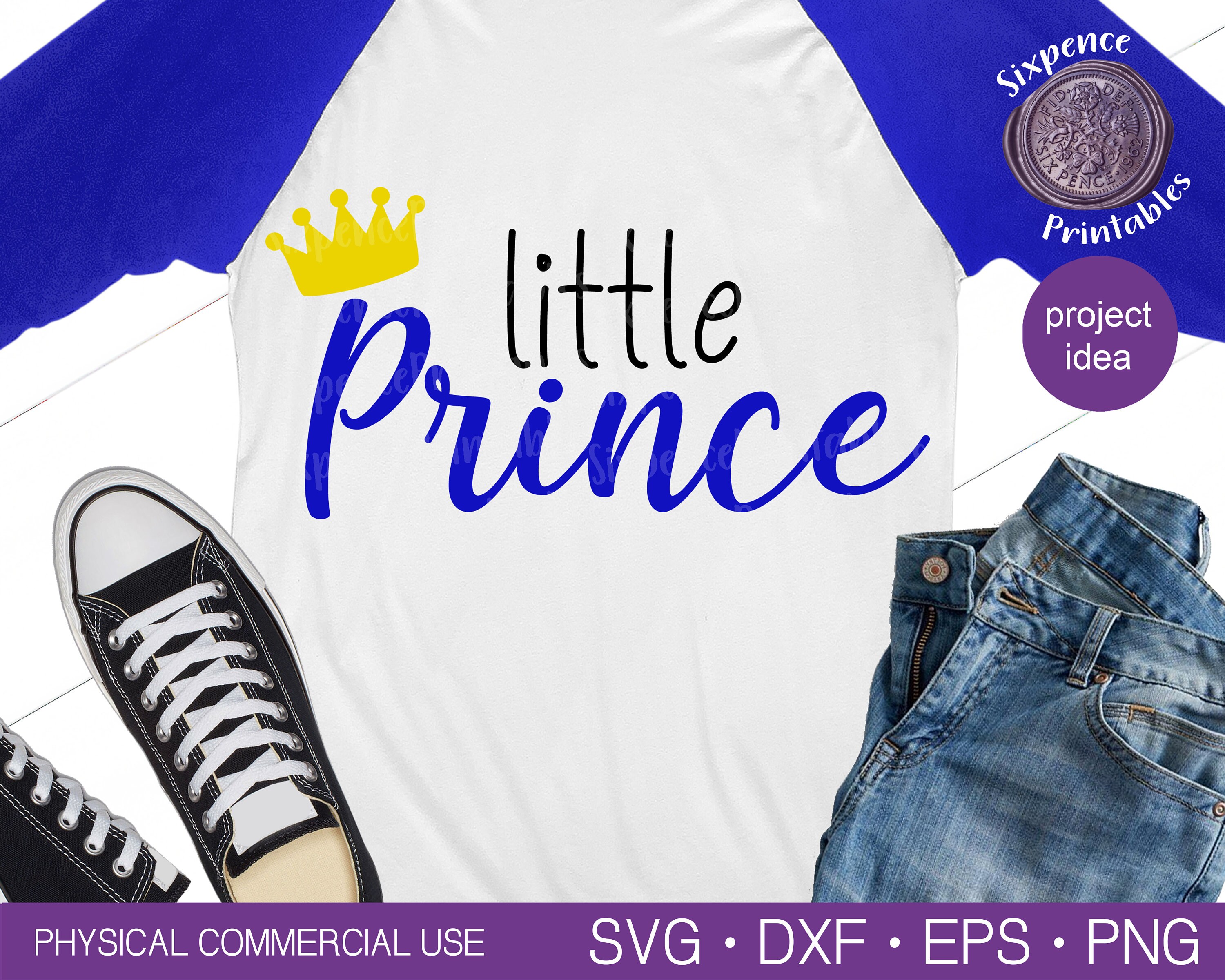 LITTLE PRINCE SVG Prince Crown Svg Birthday Svg Crown Clipart Little ...