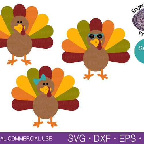 THANKSGIVING CLIPART Little Turkey Svg Thanksgiving Sweatshirt - Etsy