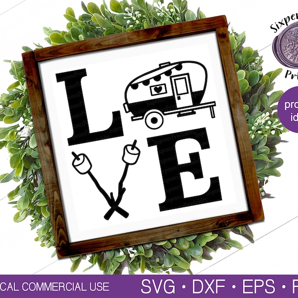 Love Camping Svg - Etsy