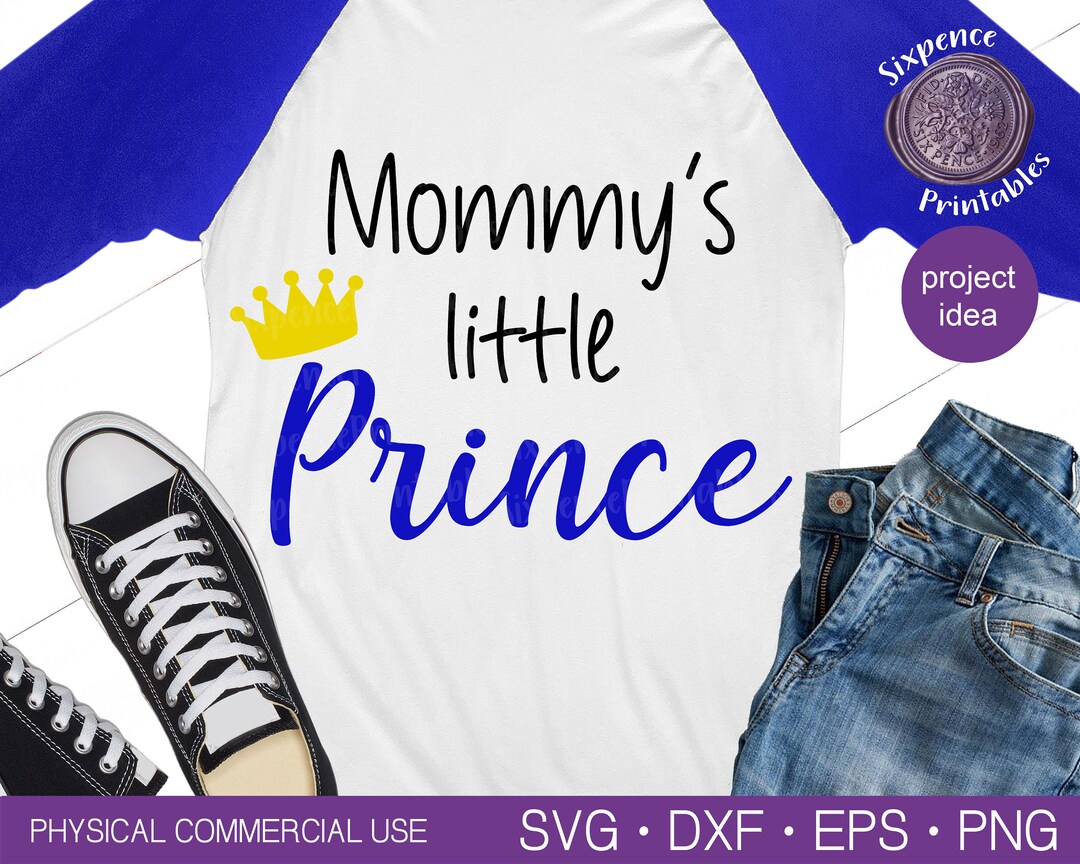 MOMMY'S LITTLE PRINCE Svg Royal Gender Reveal Baby Shower Svg Baby ...