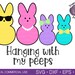 HANGING With MY PEEPS Svg Easter Shirt Svg Easter Svg Designs Spring ...