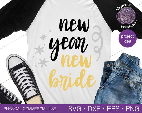 NEW BRIDE SVG New Years Svg Wedding Party Svg Wedding Svg - Etsy