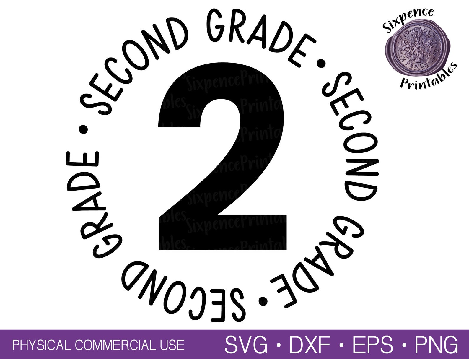 SECOND GRADE SVG First Day of School Svg 2nd Grade Svg 2nd - Etsy