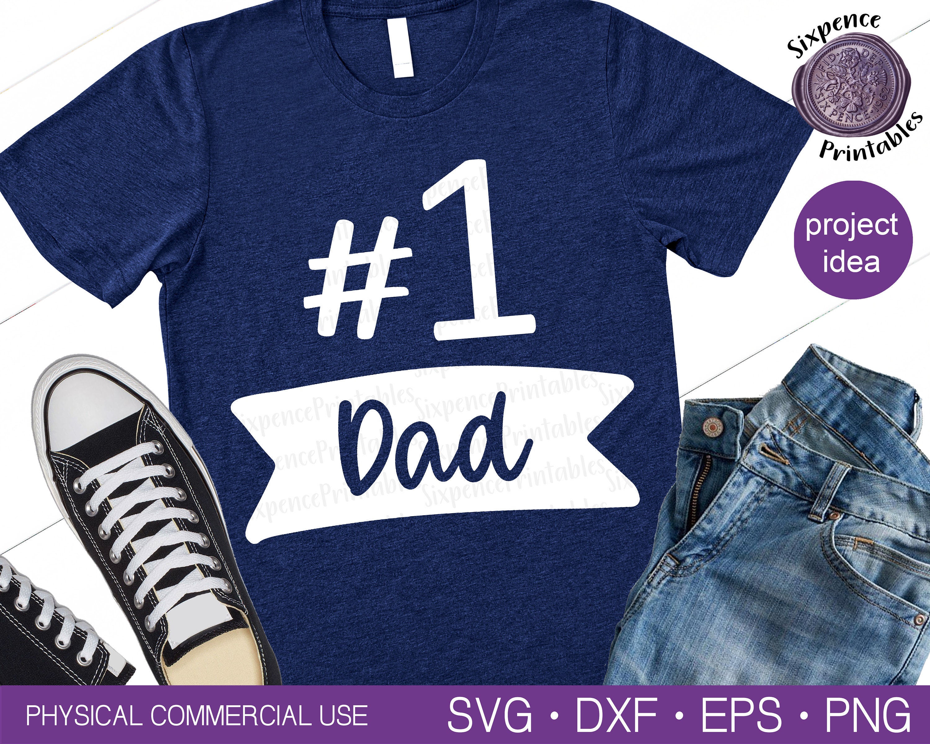 NÚMERO 1 PAPÁ SVG Día del Padre Svg Papá Svg Regalo del Día - Etsy México