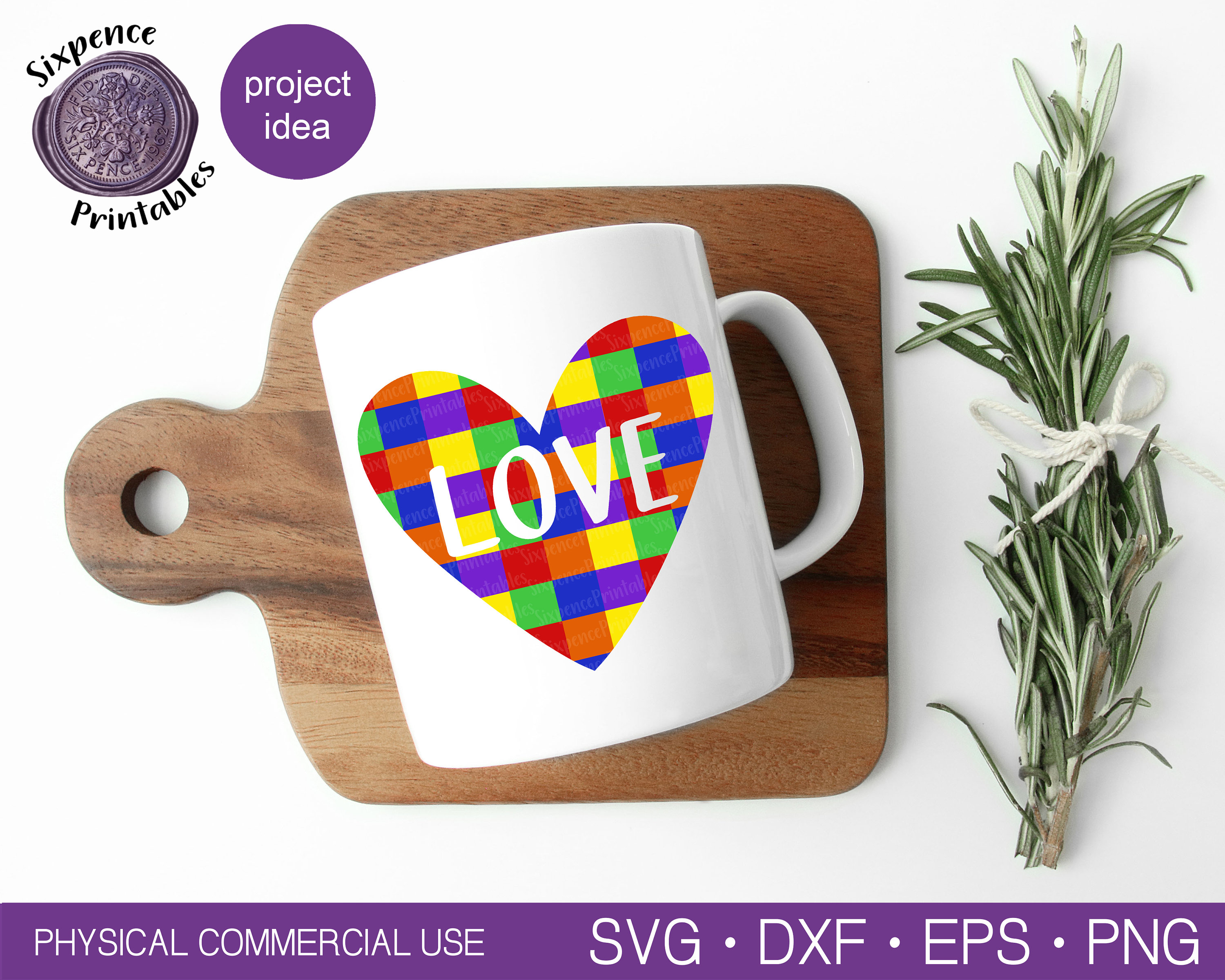 RAINBOW HEART SVG Love Svg Valentine Svg Heart Clipart Rainbow - Etsy