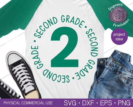 SECOND GRADE SVG First Day of School Svg 2nd Grade Svg 2nd - Etsy