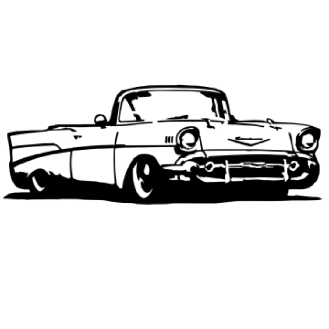 57 Chevy Bel Air Convertible Low Rider Downloadable Artwork - Etsy