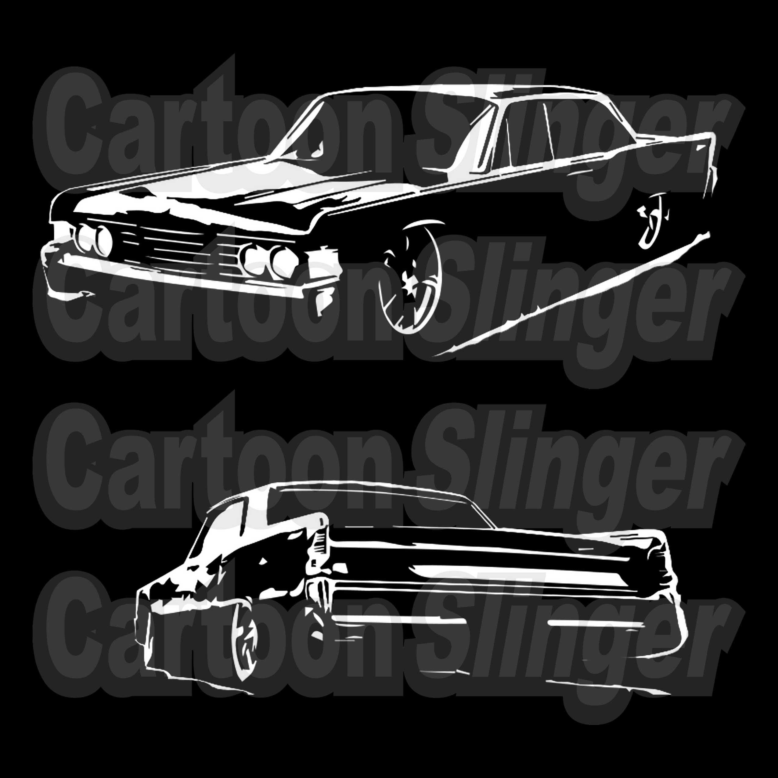 1965 Lincoln Continental - Digital Artwork Printable .svg - Vector File ...