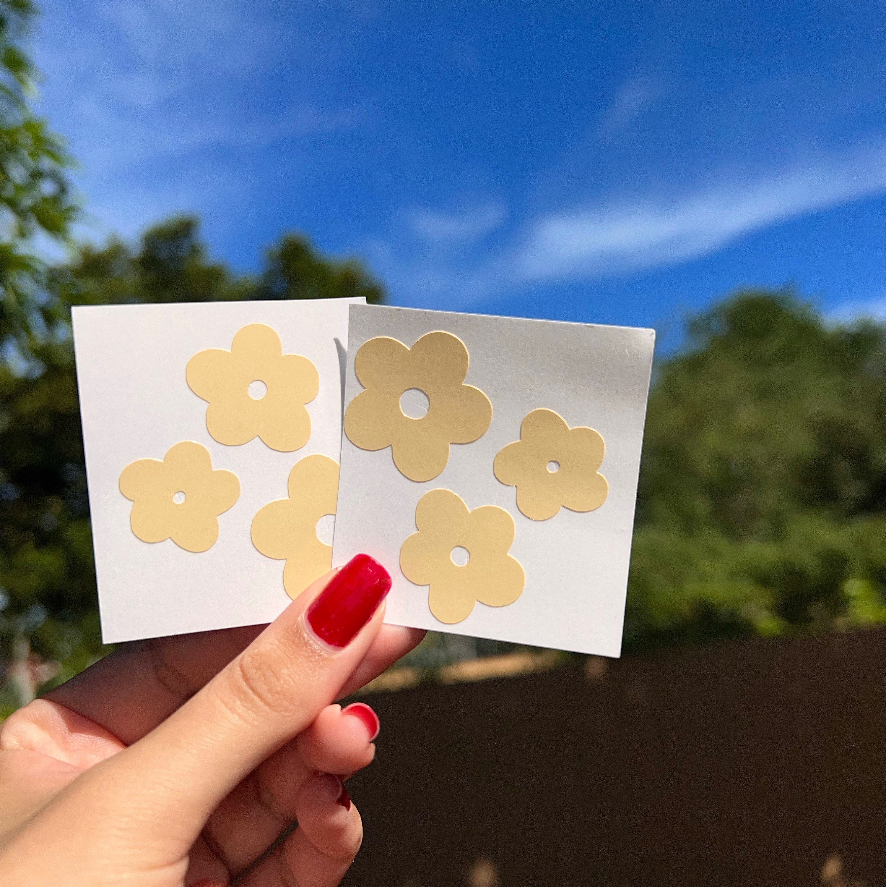 Aesthetic Flower Car Decal Rear View Mirror Sticker Minimal - Etsy