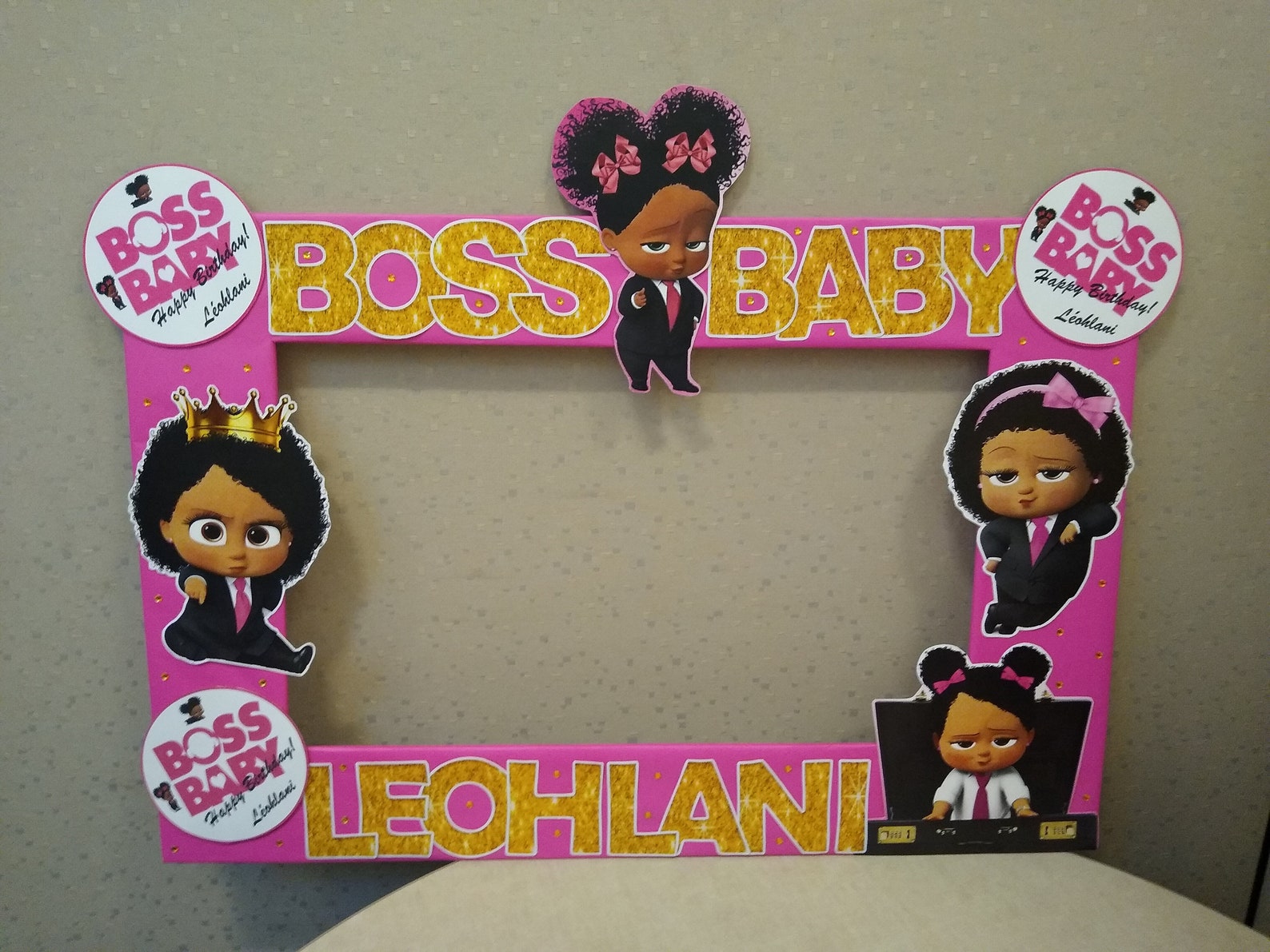 Girl Boss Baby Custom Photo Booth Frame | Etsy
