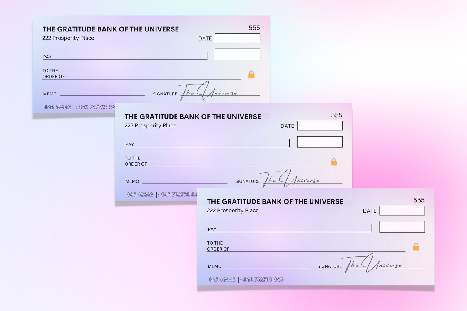 Printable Manifestation Cheque: Magic Check, Instant Download, the ...