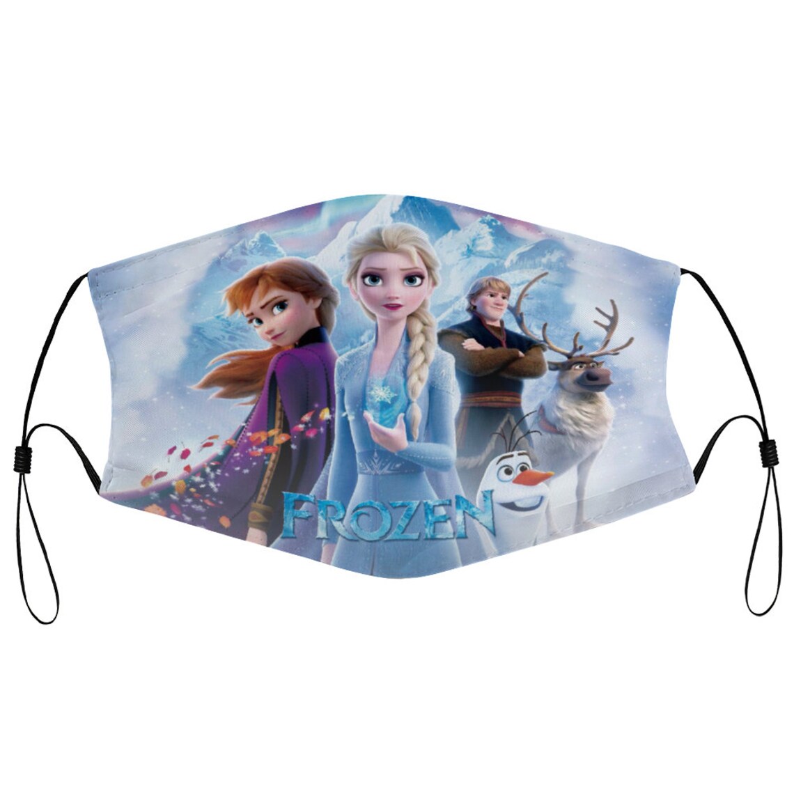 Frozen Reusable Kids Fabric Face Mask With Filter Pocket and | Etsy