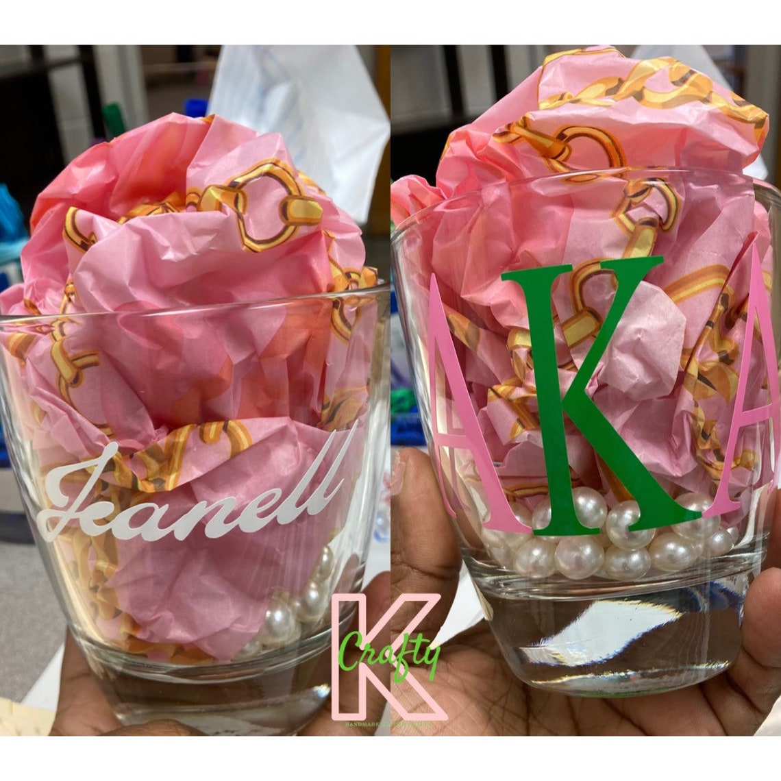 Personalized AKA Wine Glass - Etsy