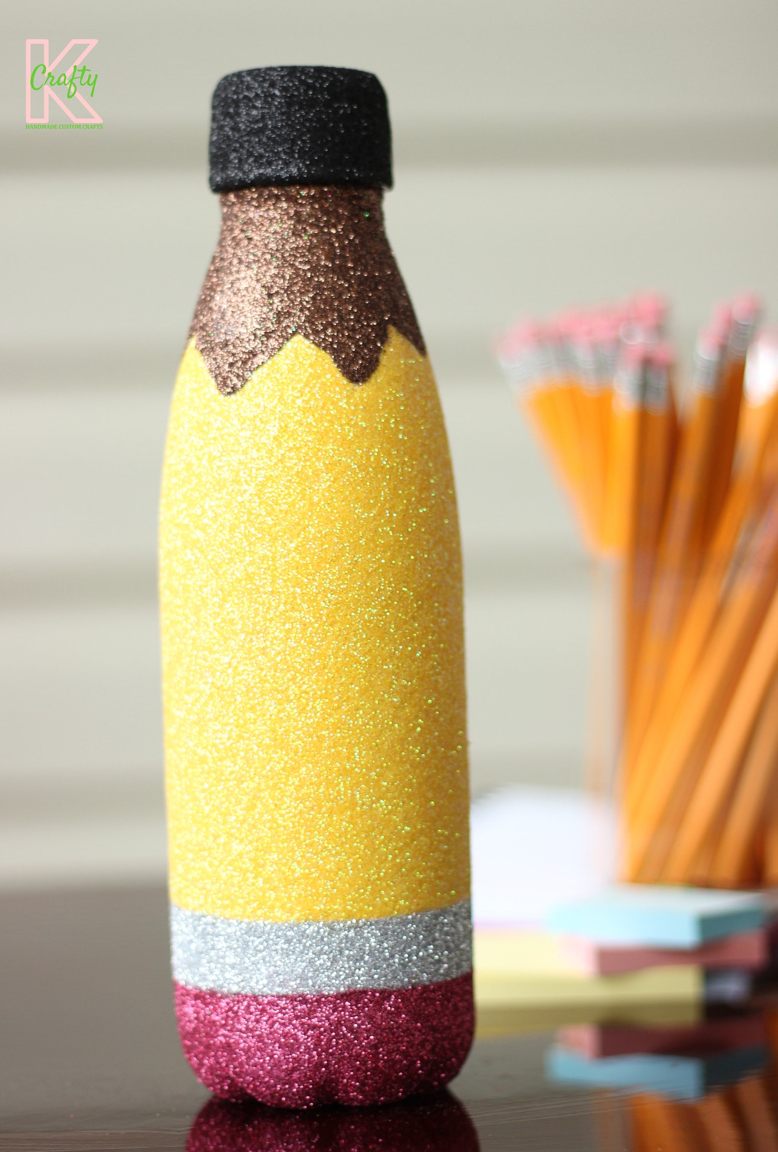 Teacher Pencil Stainless Steel Bottle - Etsy