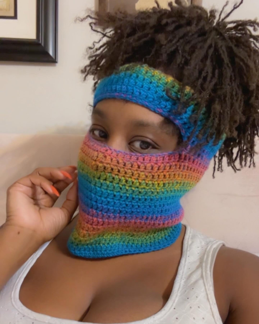 Top Down Free Mind Loc Top Ski Mask - Etsy