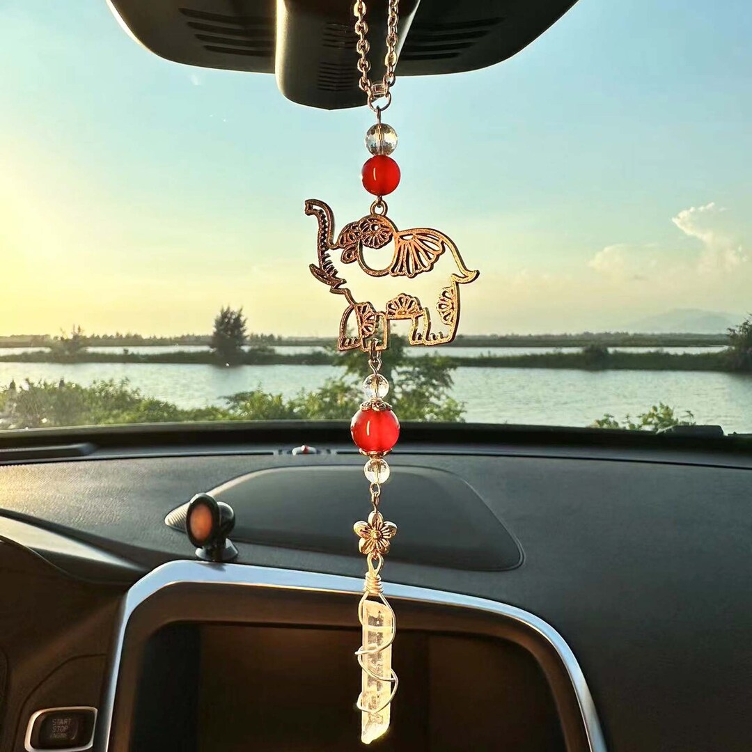 Crystal Car Charm, Crystal Car Hanging Ornament, Crystal Car Pendant ...