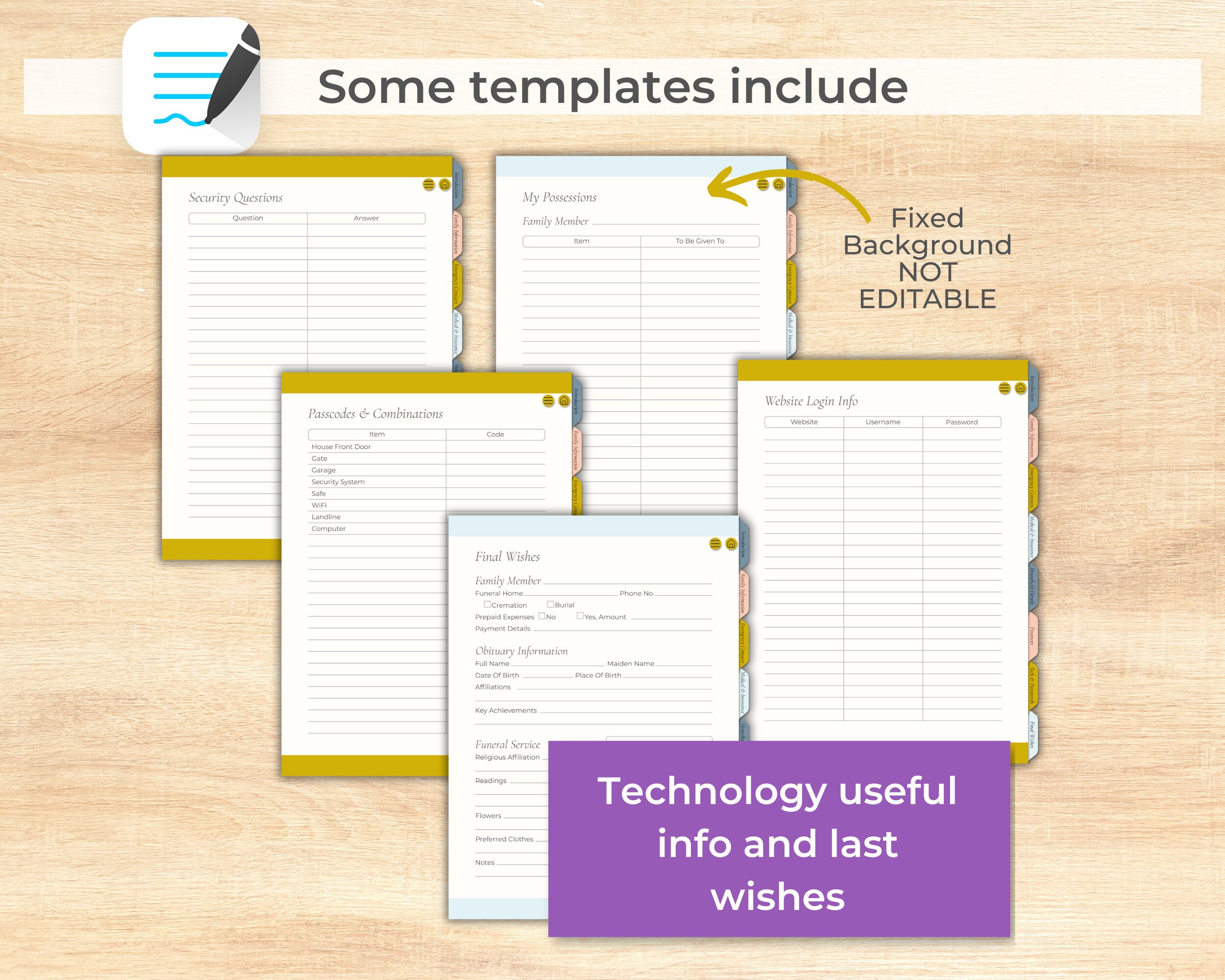 Goodnotes Emergency Binder, What If Binder Goodnotes Template, End of ...