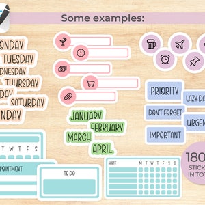 Goodnotes Stickers, Digital Sticker Pack With 1800+ Pastel Stickers ...