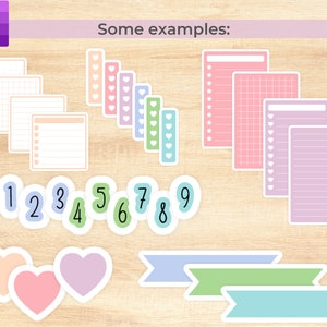 Onenote Stickers, Transparent PNG Sticker Bundle, Pastel Stickers ...