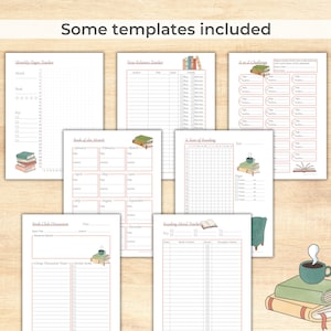 One Note Reading Journal, Onenote Template Reading Planner, Digital ...