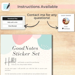 Digital Reading Stickers for Goodnotes, Bookish Digital Sticker Pack ...