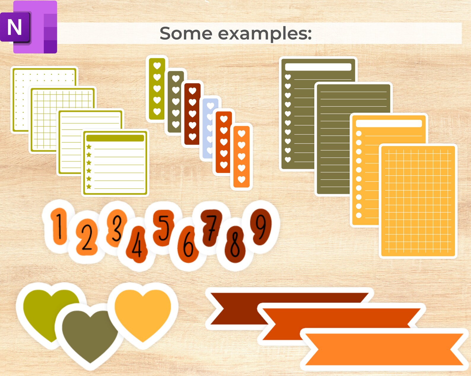 Onenote Stickers, Transparent PNG Sticker Bundle, Fall Stickers ...