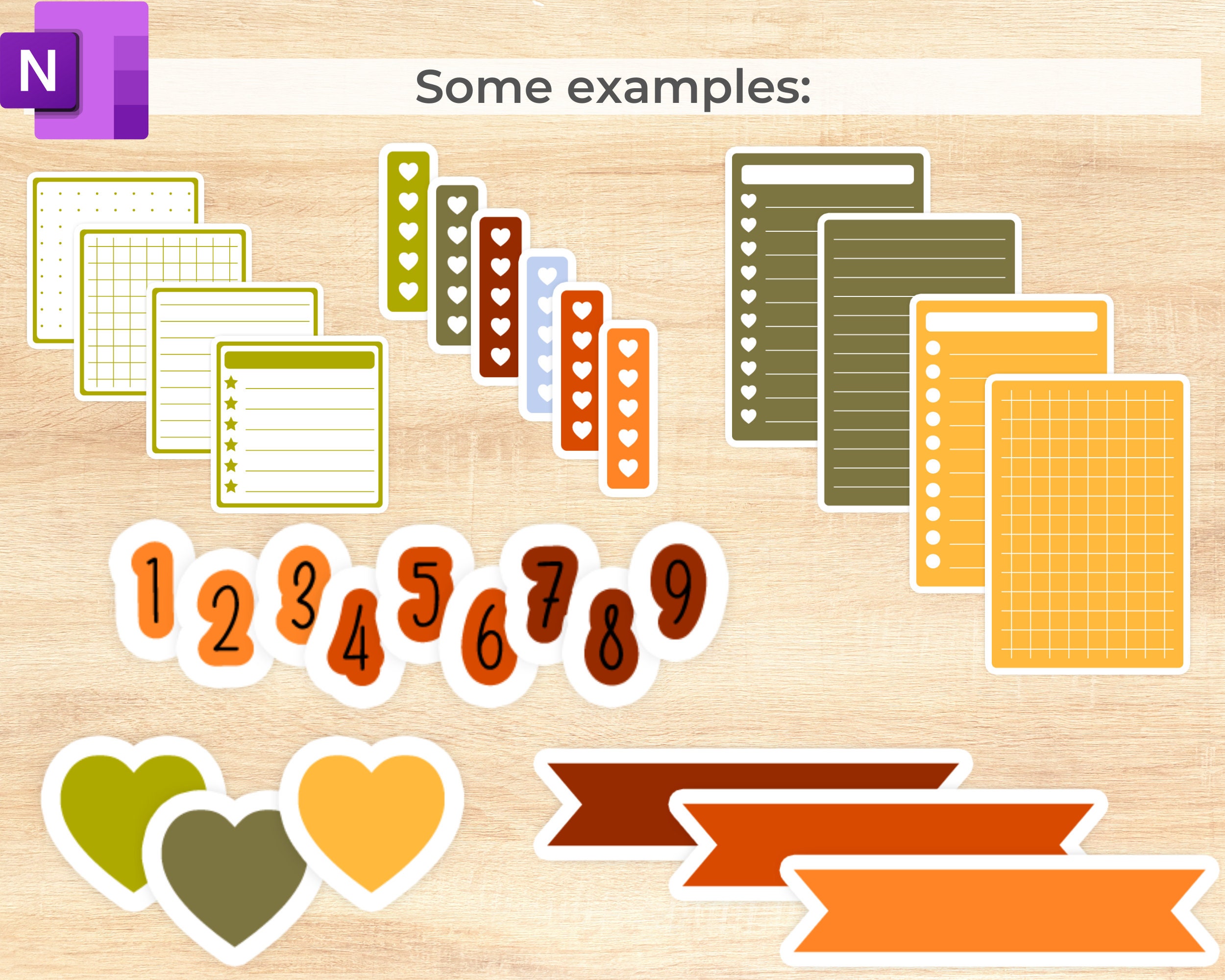 Onenote Stickers, Transparent PNG Sticker Bundle, Fall Stickers ...
