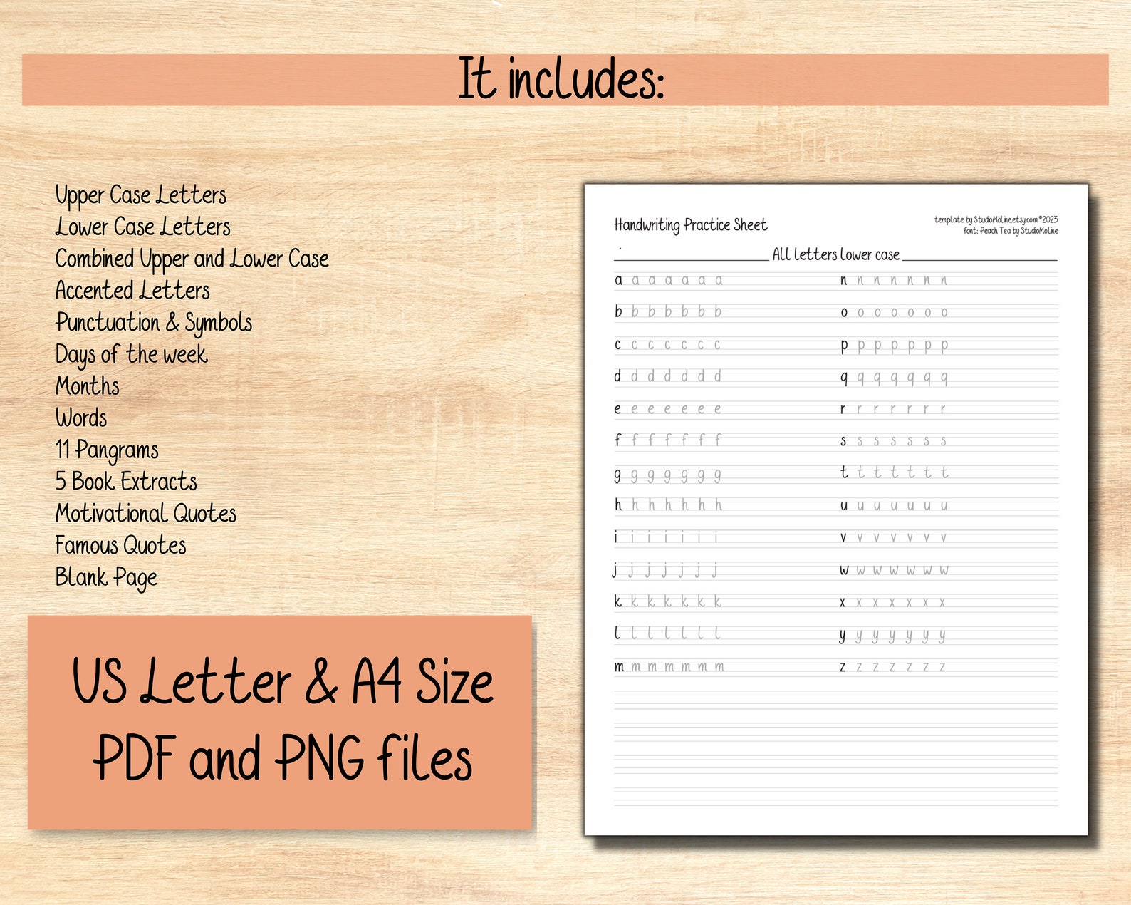 Handwriting Practice Sheets to Practice Calligraphy and Neat ...