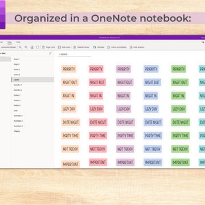 Onenote Stickers, Transparent PNG Sticker Bundle, Pastel Stickers ...