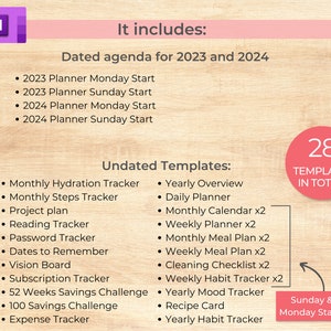 Onenote Planner 2023 /2024, Digital Planner, One Note Planner, Onenote ...