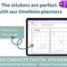 Onenote Digital Stickers, One Note Planner Stickers, Precropped ...