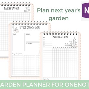Onenote Garden Planner, Garden Journal, Digital Planner, Digital ...