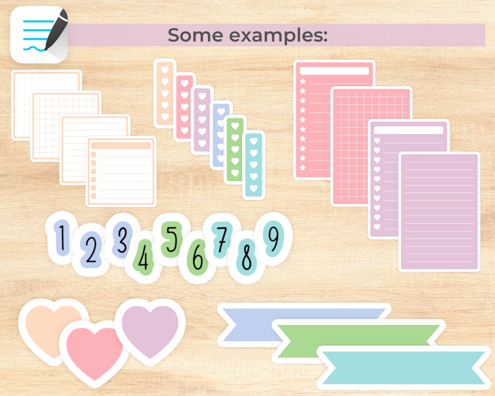 Goodnotes Stickers, Digital Sticker Pack With 1800+ Pastel Stickers ...