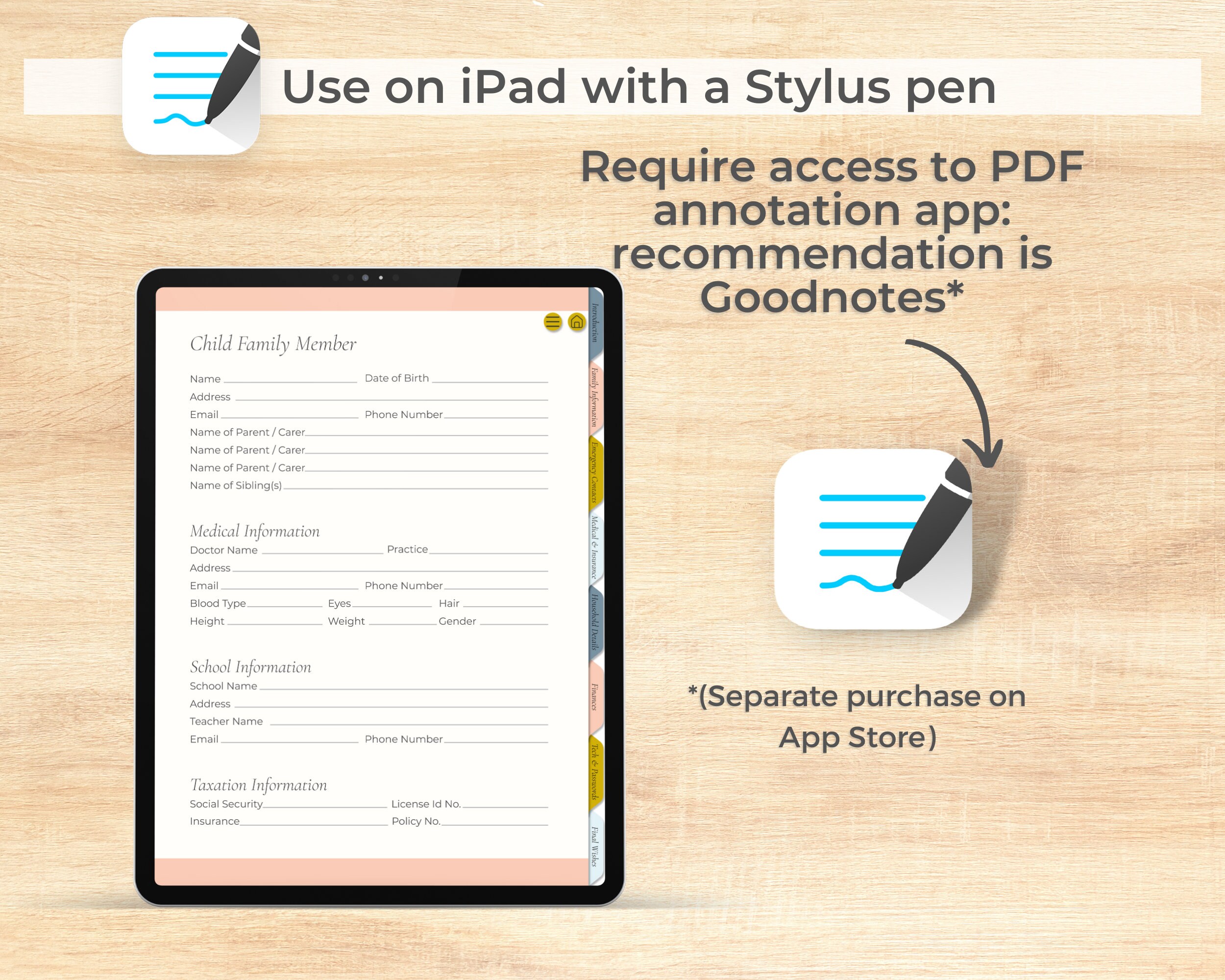 Goodnotes Emergency Binder, What If Binder Goodnotes Template, End of ...