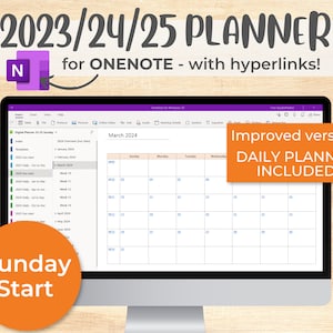 Onenote Planner 2023/2024/2025, Digital Planner, One Note Planner ...