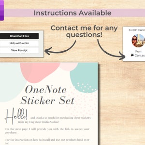 Onenote Stickers, Transparent PNG Sticker Bundle, Pastel Stickers ...