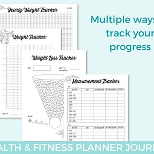 Fitness Planner, Health Planner, Fitness Journal, Exercise Planner ...