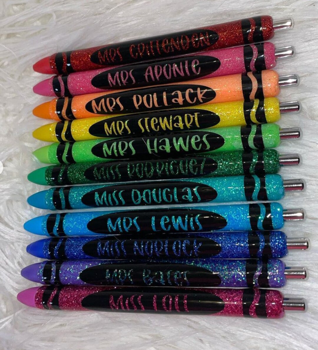 Colorful Crayon Pens - Etsy