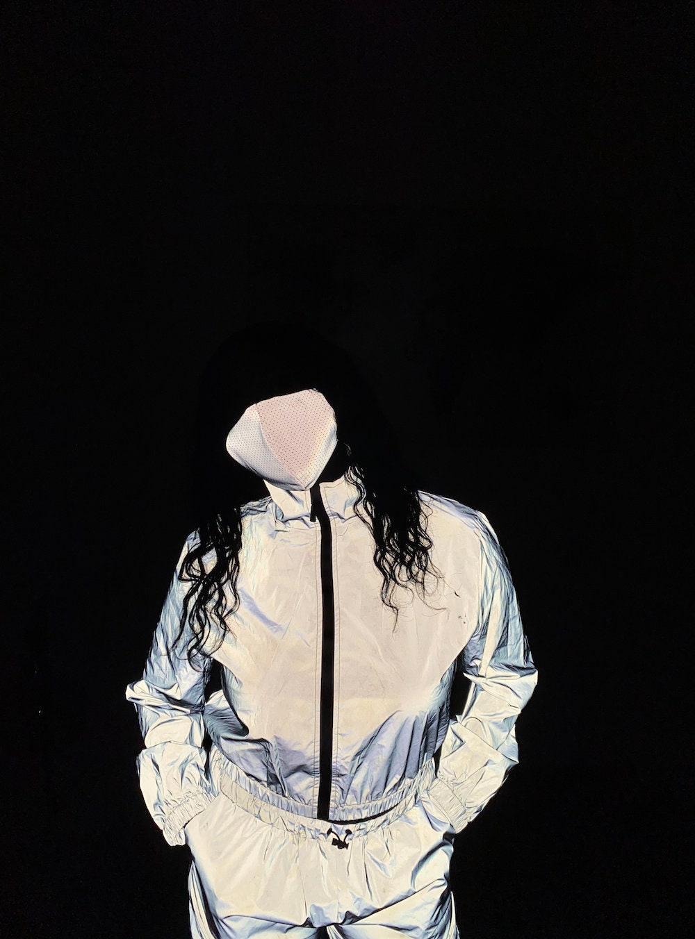 Mask, Reflective Fabric, Reusable, Washable Face Mask, Double Layer ...