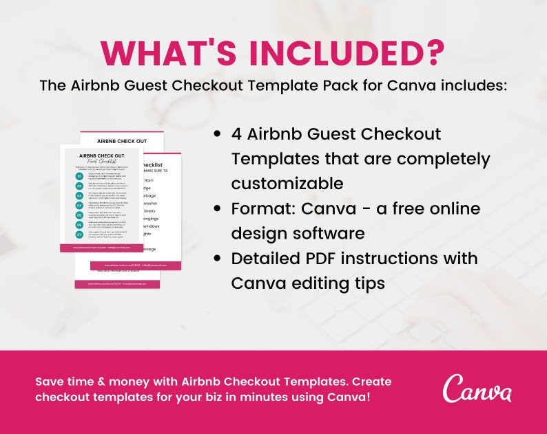 Airbnb Guest Checkout List Templates Canva Editable Host - Etsy Canada