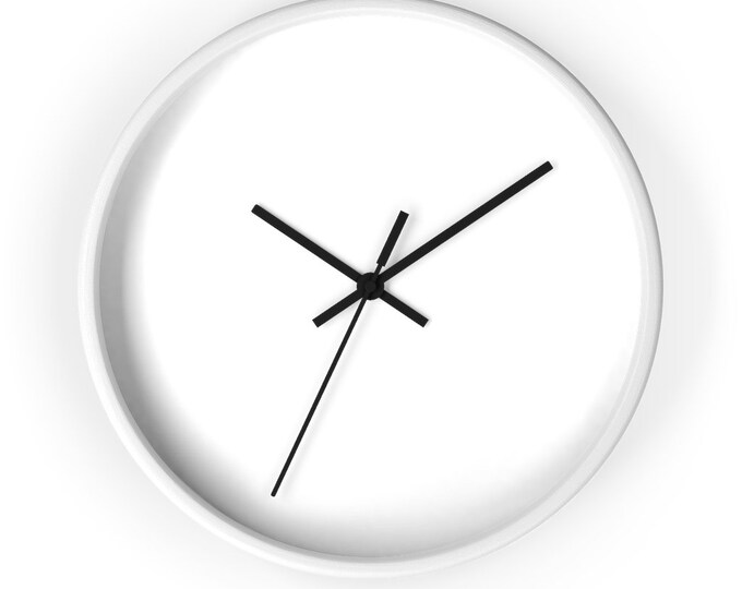 Minimalist Wall Clock, Plain Wall Clock, Solid Wall Clock, Basic Wall ...