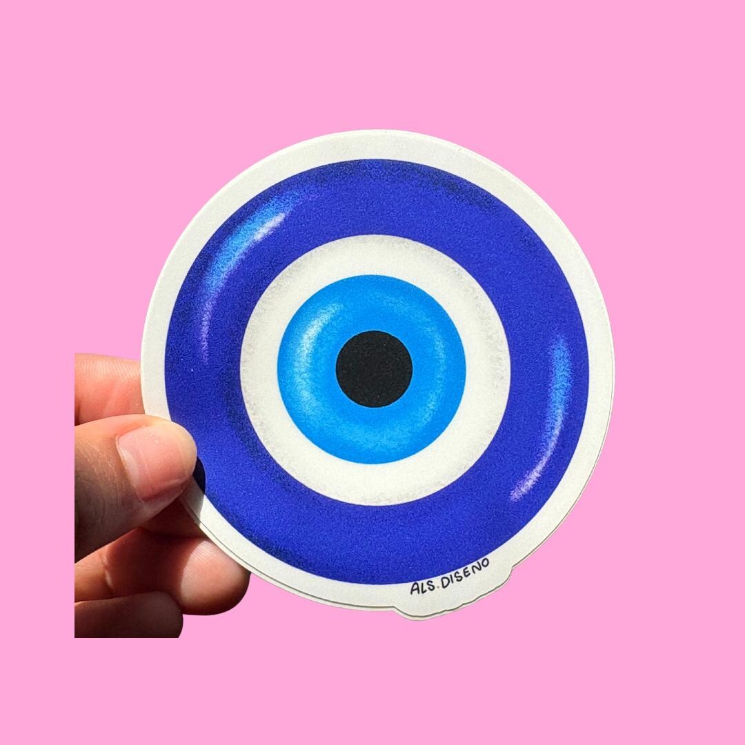 Ojo, Evil Eye Sticker, Matte Sticker - Etsy