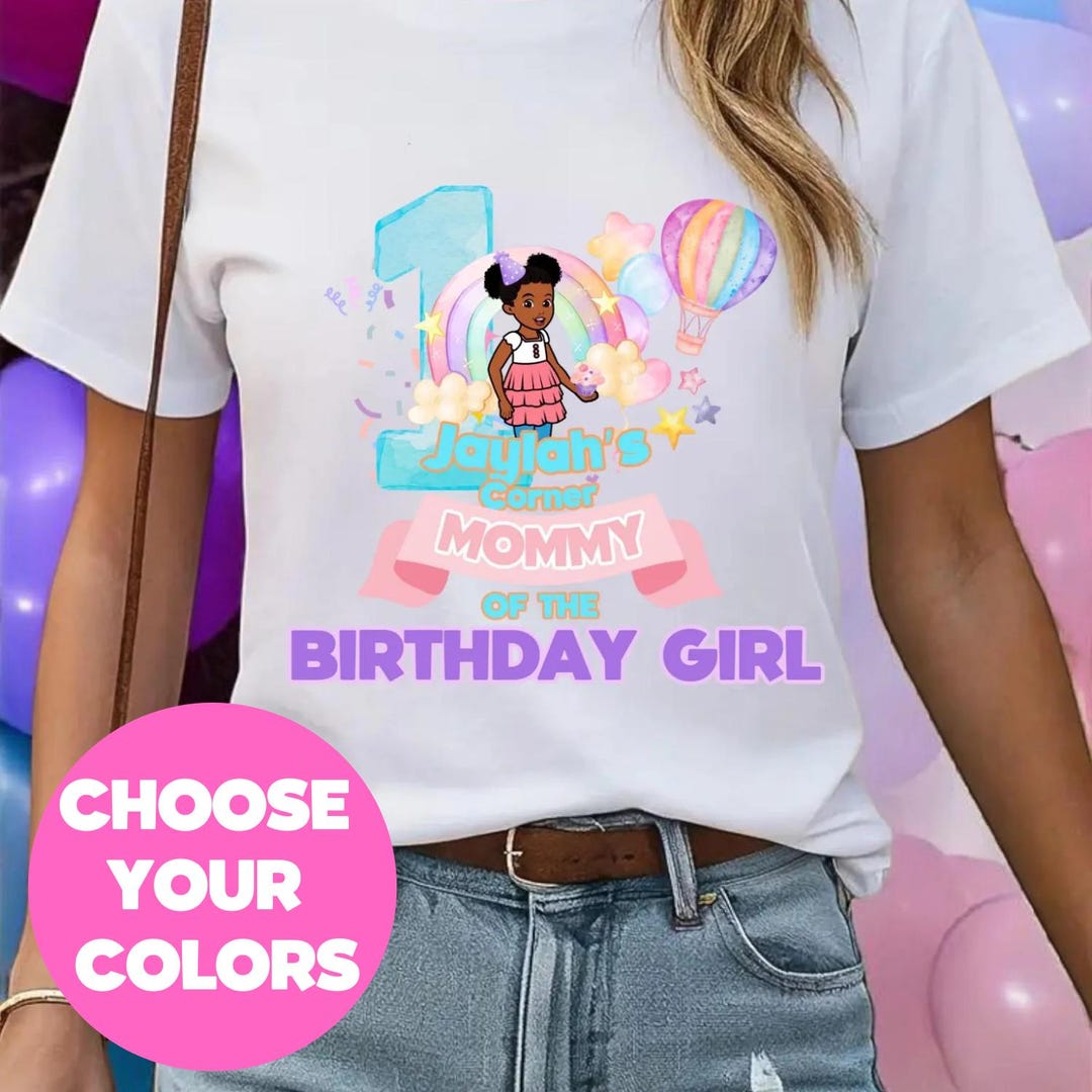Gracie Custom Birthday Corner Family Birthday Tees Choose Your Colors ...