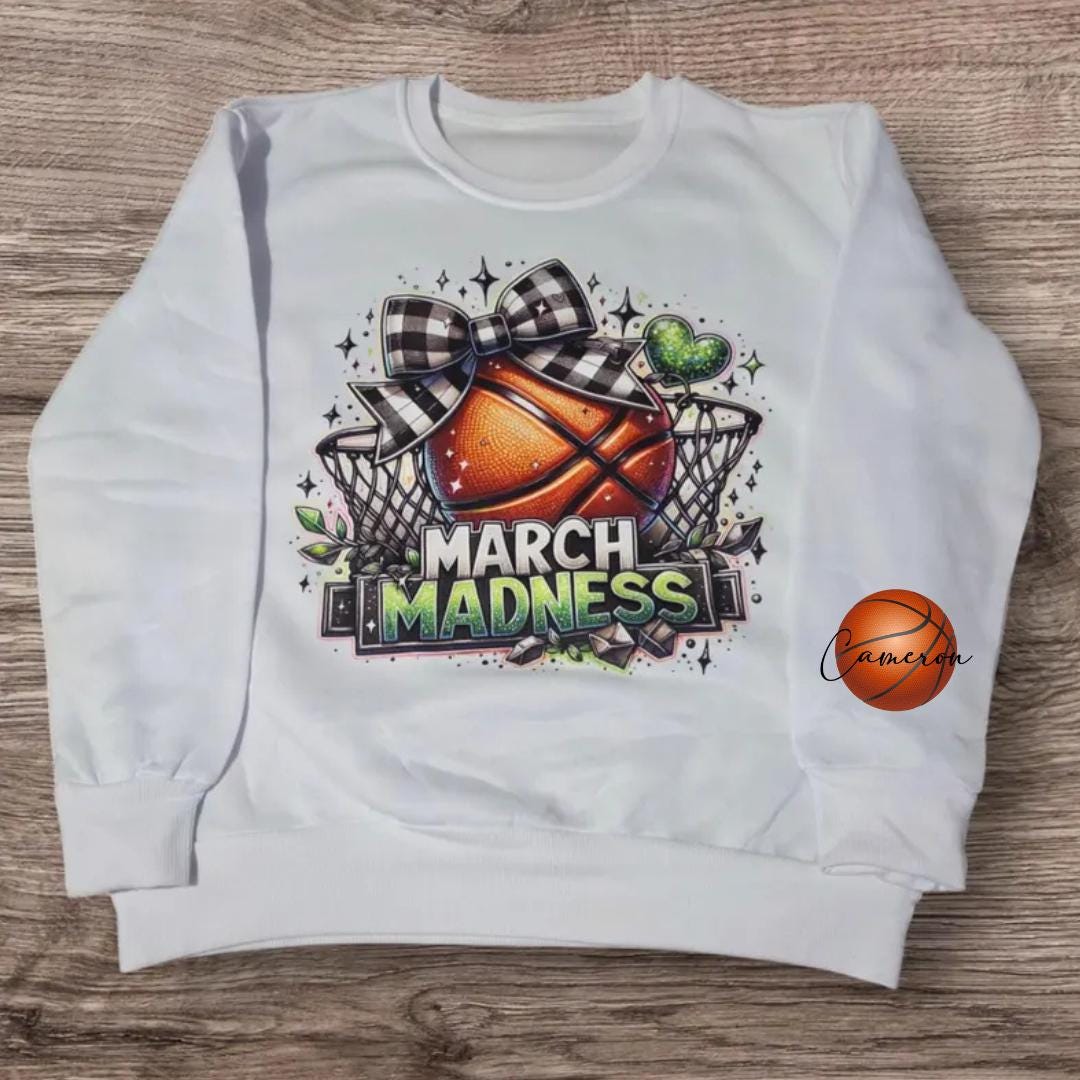March Madness Sweatshirt or Tee or Hoodie (can Be Personalized) - Etsy
