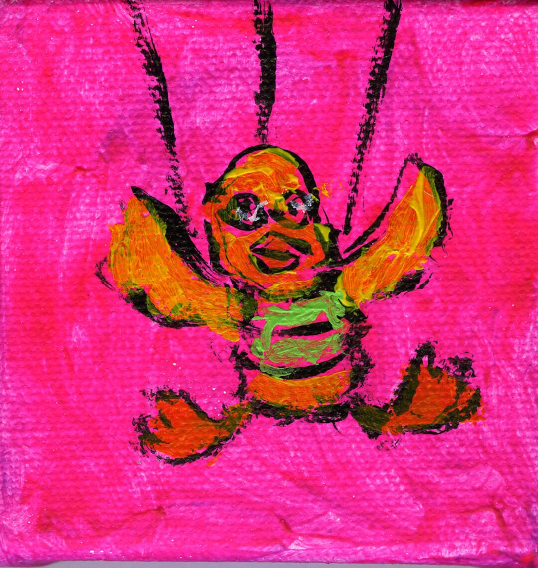 Toying With the Future: Duck Parachuting From Another Dimension - Etsy