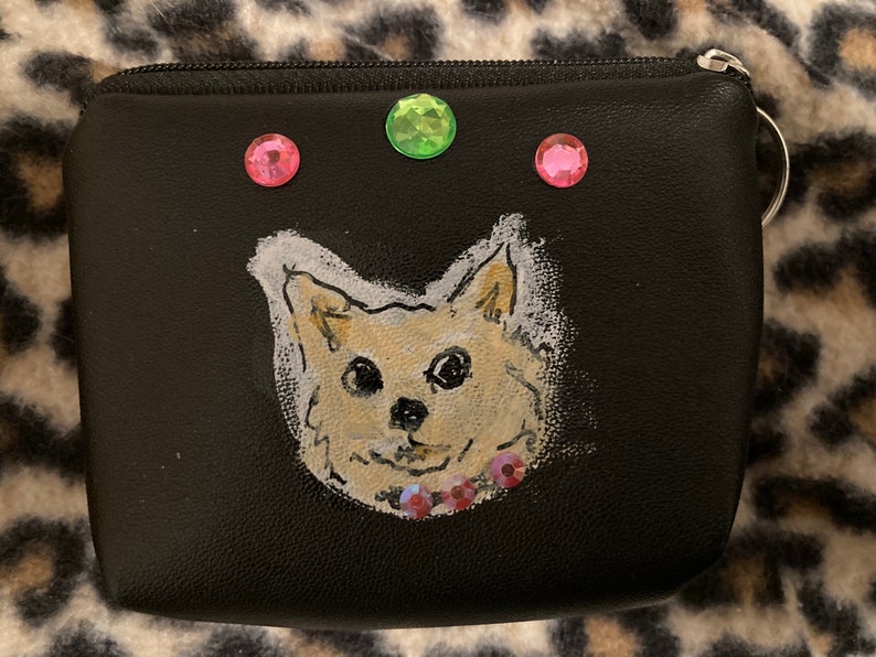 HAPPY POMERANIAN Hand-painted Puppy Dog Purse - Etsy